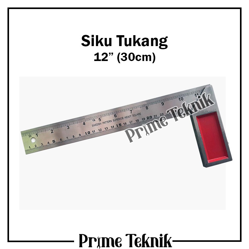 Jual Siku Tukang Penggaris 12" Siku Meter 30cm 12 inch Murah | Shopee ...