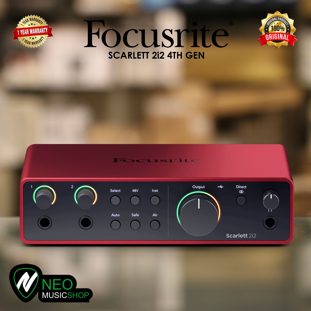 Jual focusrite scarlett 2i2 4th gen soundcard | Shopee Indonesia