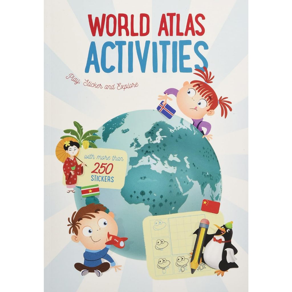 Jual World Atlas Activities (Activity Book with 250 stickers) | Shopee ...