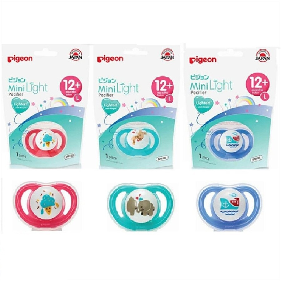 Jual Pigeon MiniLight Pacifier Size L Empeng Bayi 12m+ | Soother Mini ...