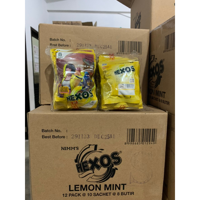 Jual Hexos Lemon Kemasan Ziplock 8 butir 1 palstik isi 10 sachet ...