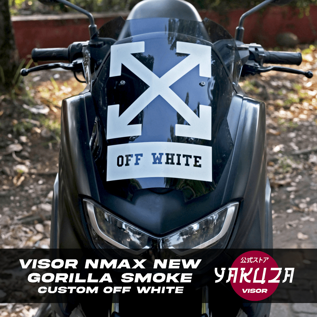 Jual VISOR WINDSHIELD NMAX N MAX NEW BARU CUSTOM OFF WHITE SMOKE HITAM ...