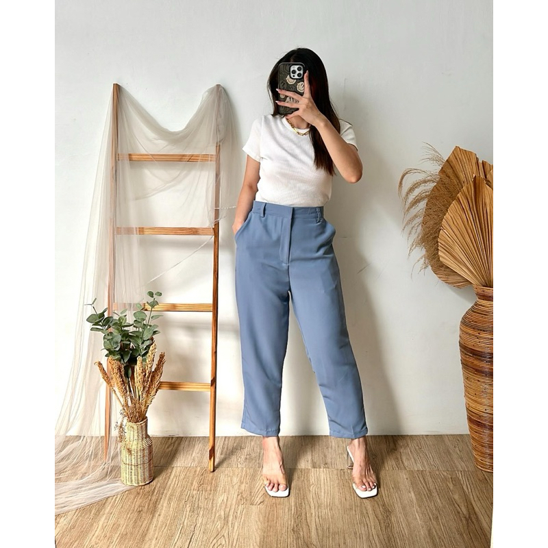 Jual Picho Basic Pants | Celana Basic Kantor Kuliah | Best Seller | Skinny Highwaist Pants ...