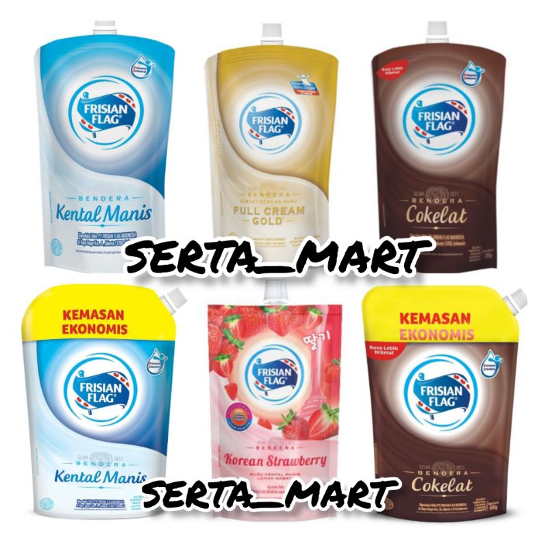 Jual Frisian Flag Bendera SKM Strawberry Cokelat / Putih / Gold ...