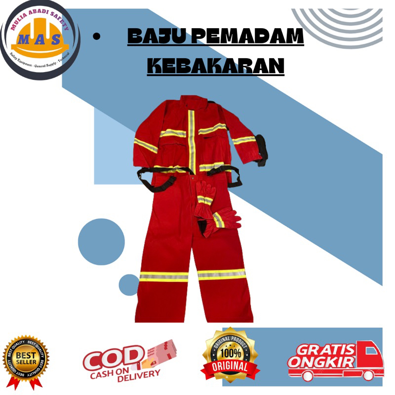 Jual Baju Safety PEMADAM KEBAKARAN / Baju DAMKAR / Seragam Pelindung ...