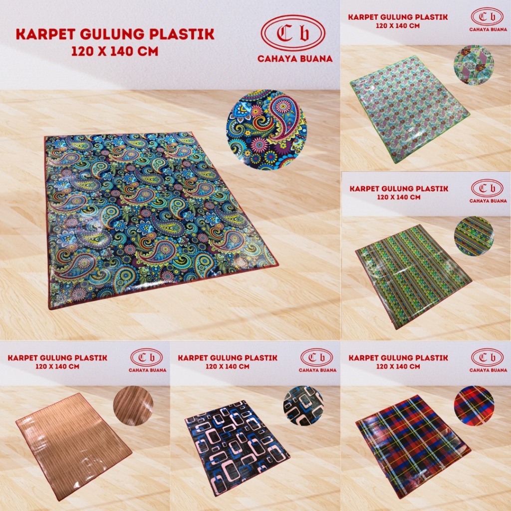 Jual Tikar Karpet Spons Plastik Gulung Motif Karakter 120 x 140 cm ...