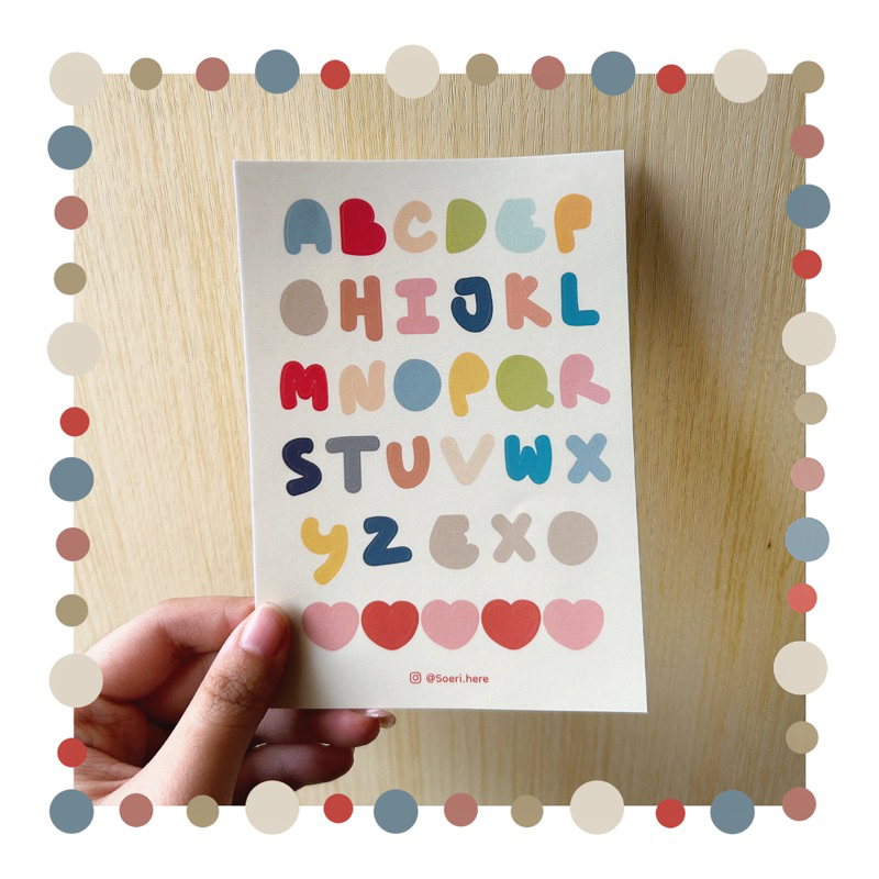 Jual ALPHABET STICKER! (Stiker Huruf Deco / Journaling) | Shopee Indonesia