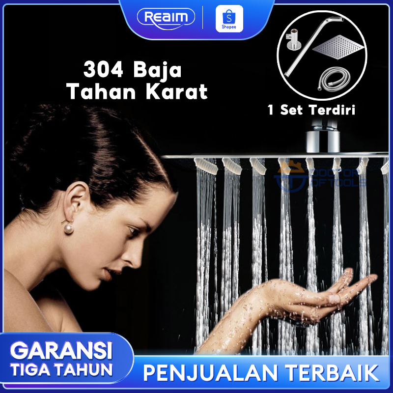 Jual Shower Set Kamar Mandi Rain Shower / Set Wall Shower 8 Inc Tanpa ...