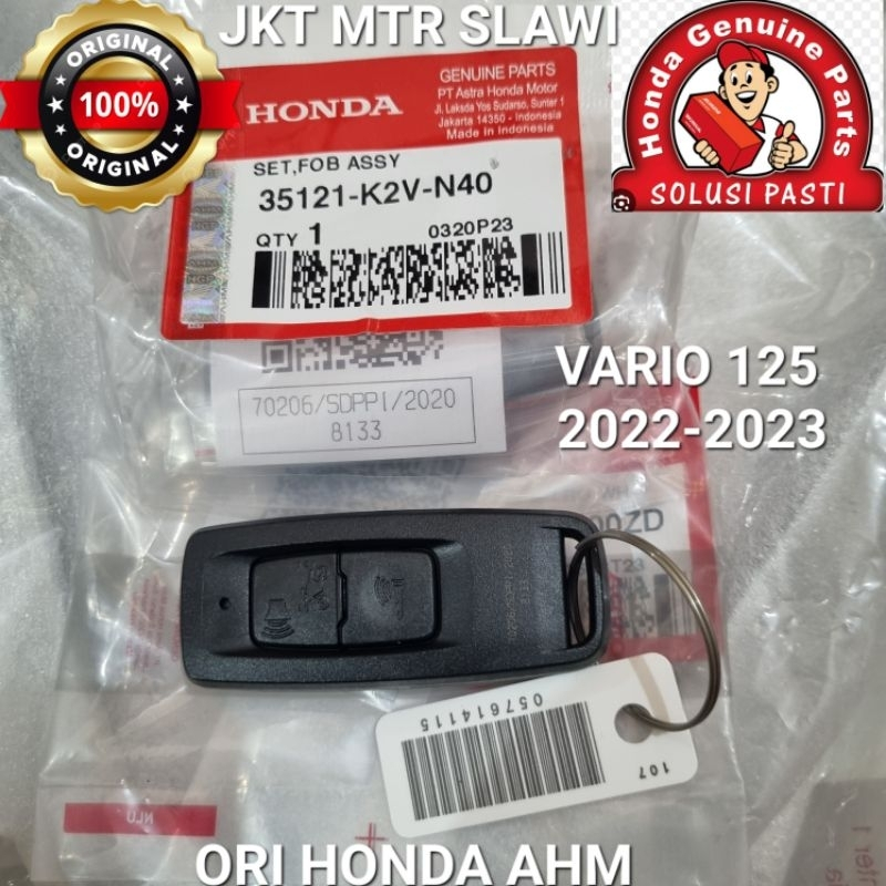 Jual 35121 K2V N40 remote kunci kontak vario 125 2022-2024 original honda dapat sesuai gambar ...
