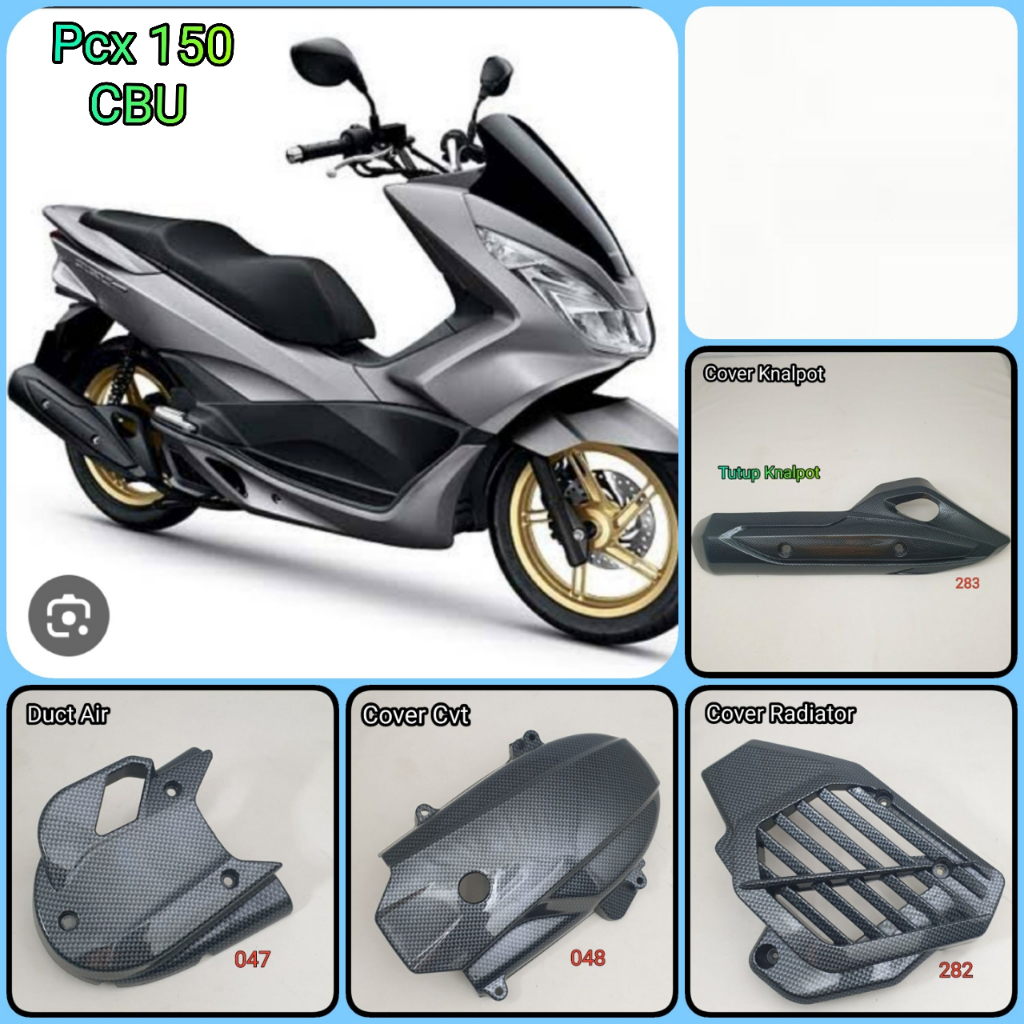 Jual Cover Fullset PCX 150 CBU CARBON Body - PCX 125 CBU - (CVT, Duct ...