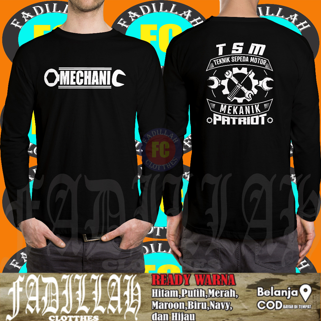 Jual Kaos Mekanik TSM Teknik Sepeda Motor Mekanik Patriot DB Lengan ...