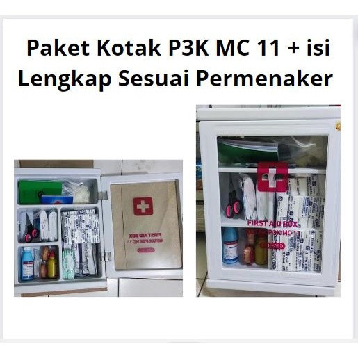 Jual Kotak P3K dingding maspion MC 11 isi P3K tyep A First Aid kit | Shopee Indonesia