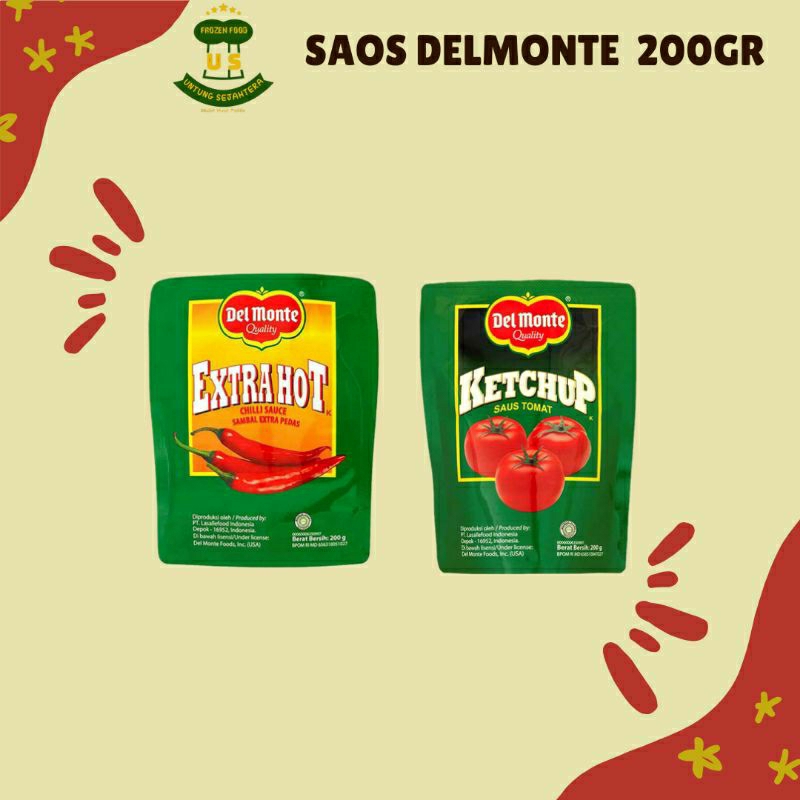 Jual Saos Delmonte 200gr Saos Tomat 200gr Saos Extra Hot Chilli Sauce ...
