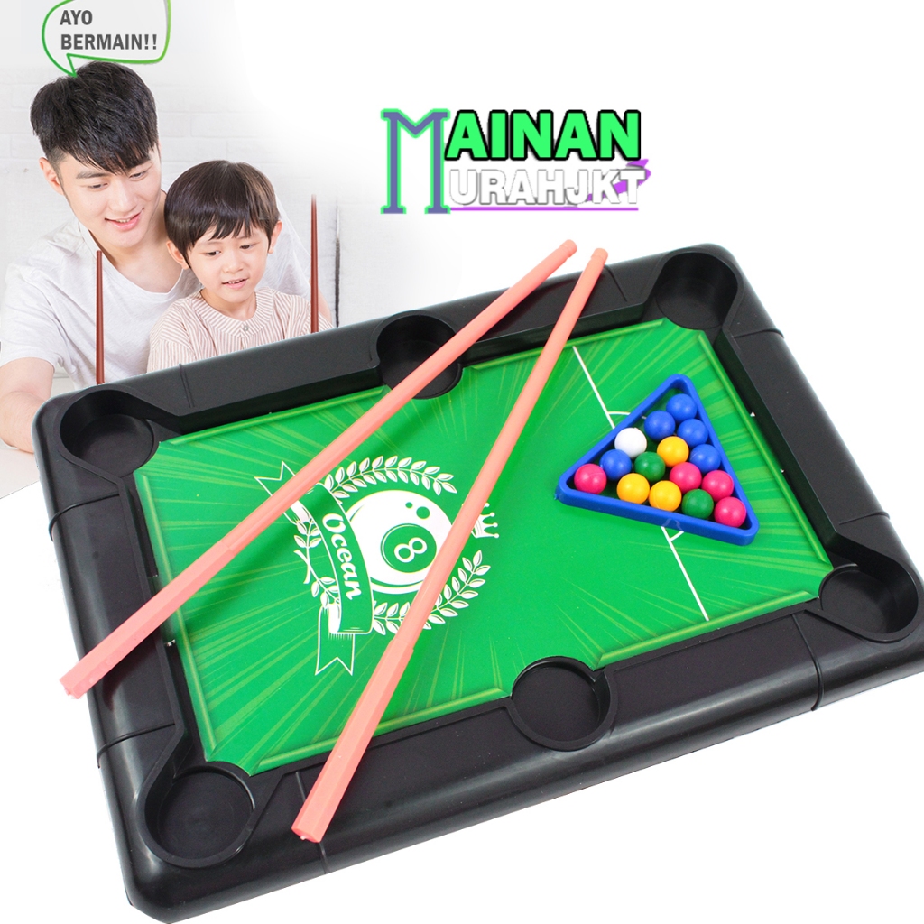 Jual MAINAN ANAK MURAH OCT1701 POOL BILLIARDS MINI MAINAN GAMES ANAK ...