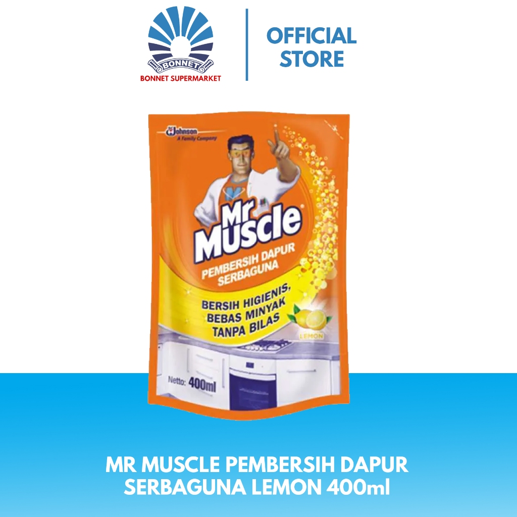 Jual Mr Muscle Pembersih Dapur Serbaguna Lemon 400ml | Shopee Indonesia