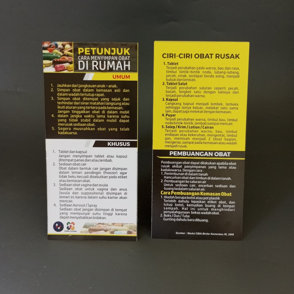 Jual Flyer Brosur Cara Penyimpanan Obat, Flyer Cara Penyimpanan Obat ...