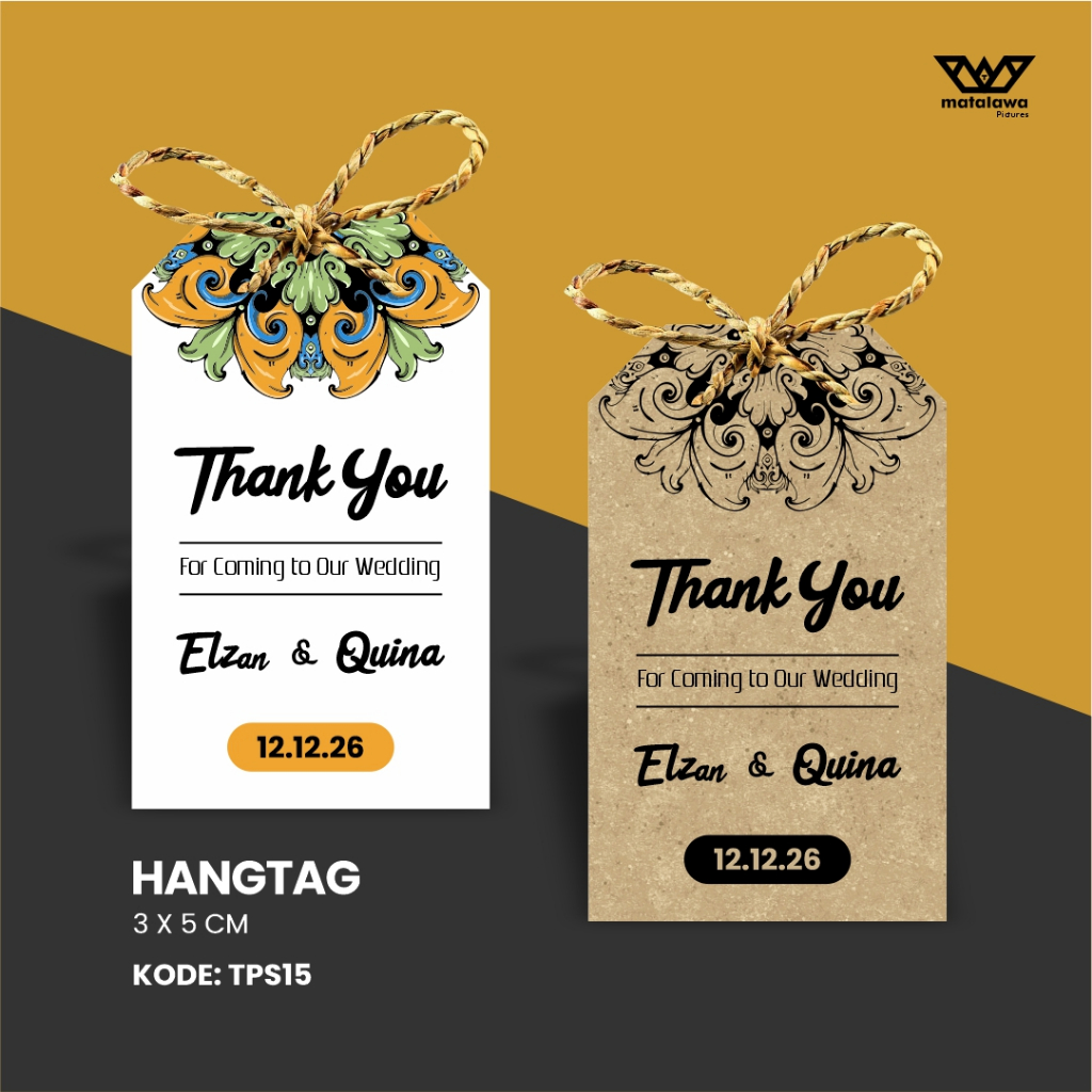 Jual Hang / souvenir tag custom edisi vintage ( murah / samson / craft ...
