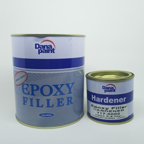 Jual Danapaint Epoxy Filler + Hardener 1 liter set Cat Dasar Epoxy Cat ...