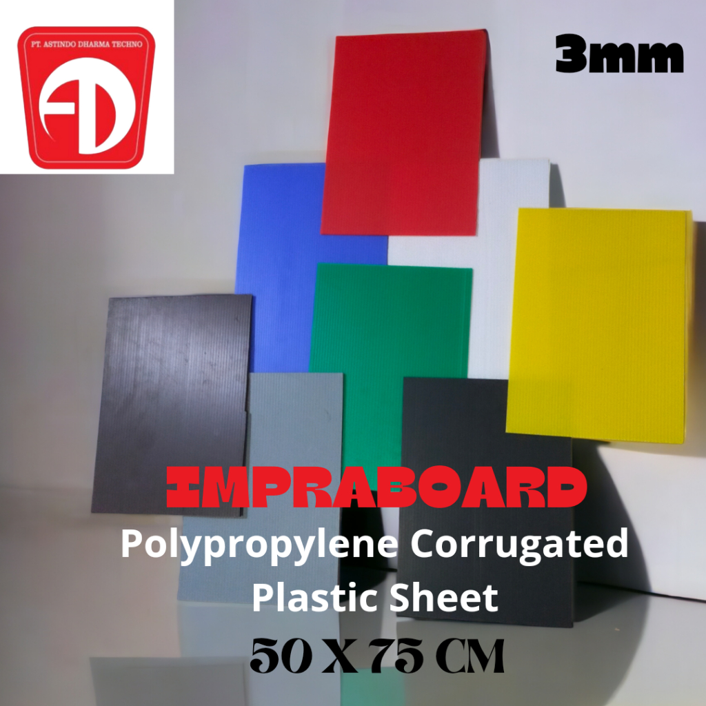 Jual Impraboard PP Board 50 X 75 CM 3mm | Shopee Indonesia