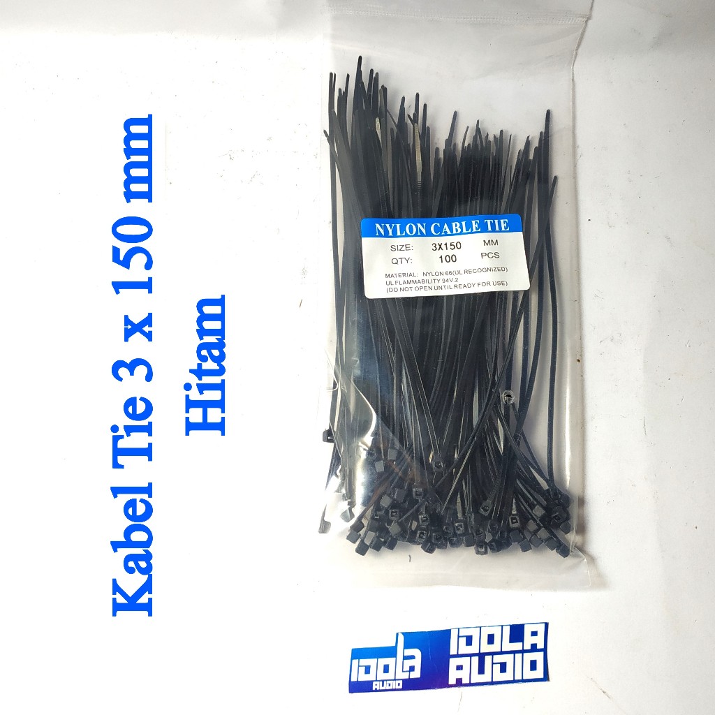 Jual Kabel TIS 3 x 150 mm | Tie Kabel Ukuran 3x150 mm HITAM PUTIH ...
