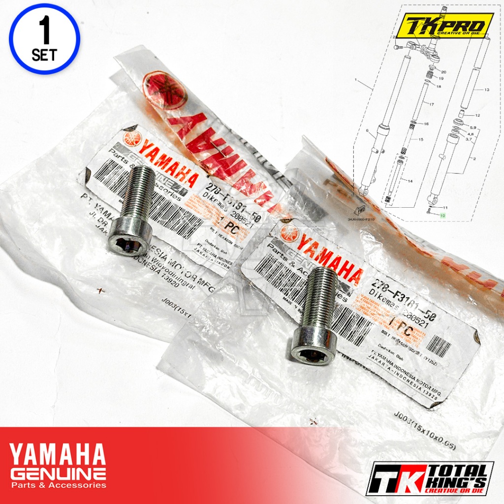 Jual BAUT SULING AS TABUNG SHOCK DEPAN ORIGINAL YAMAHA RXKING RX KING ...