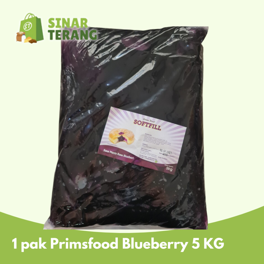 Jual Selai Prims Food Blueberry 5 KG / PRIMSFOOD bluberi softfill 5kg ...