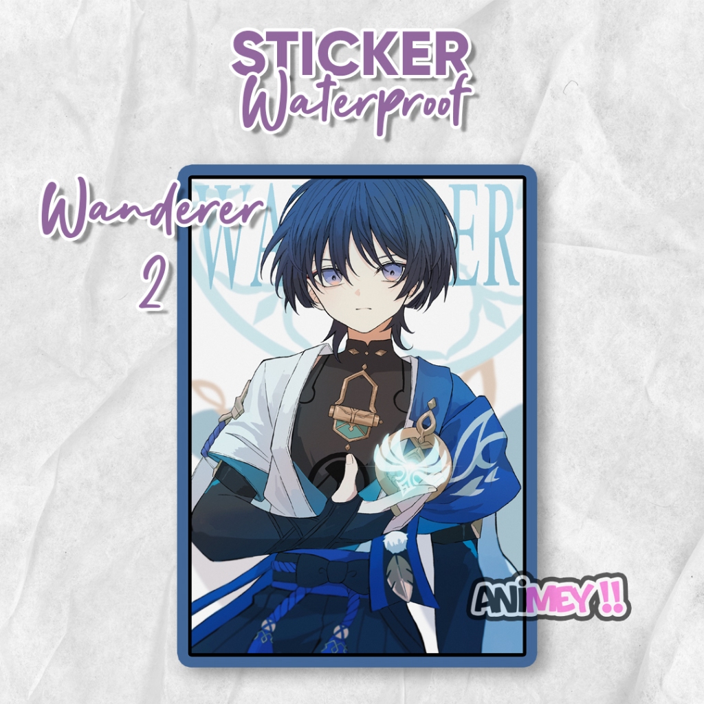 Jual Stiker Wanderer Genshin impact / Sticker Anime Waterproof | Shopee ...