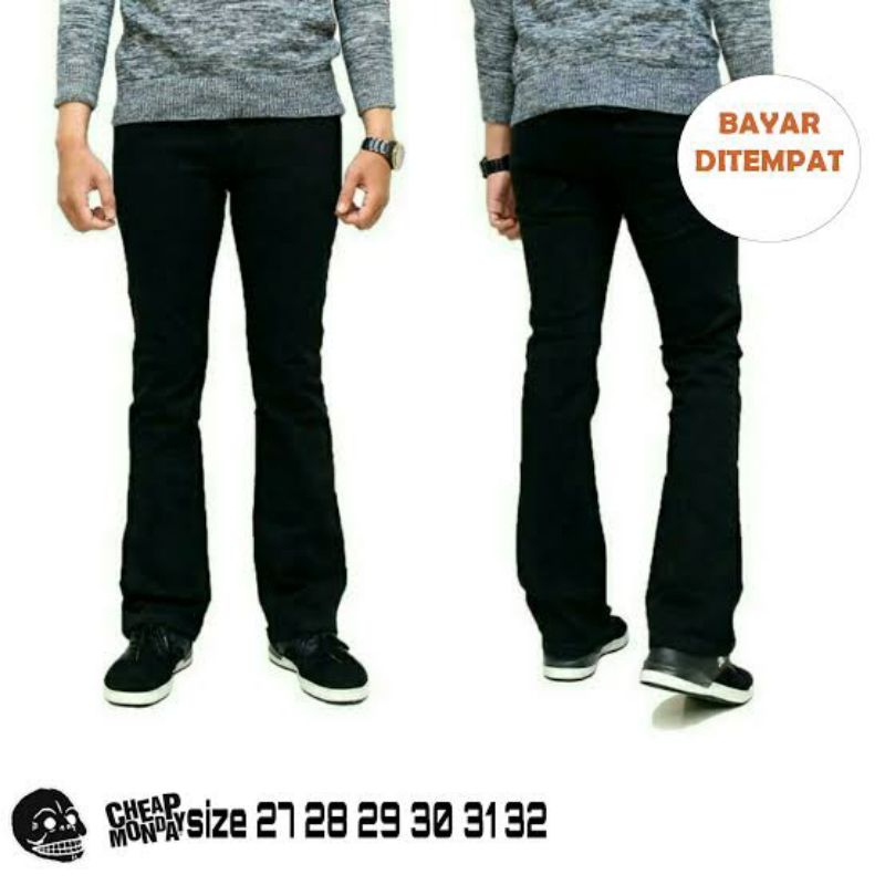 Jual Celana Denim Cutbray Pria Best Seller Clana jean Komprang / Flare ...