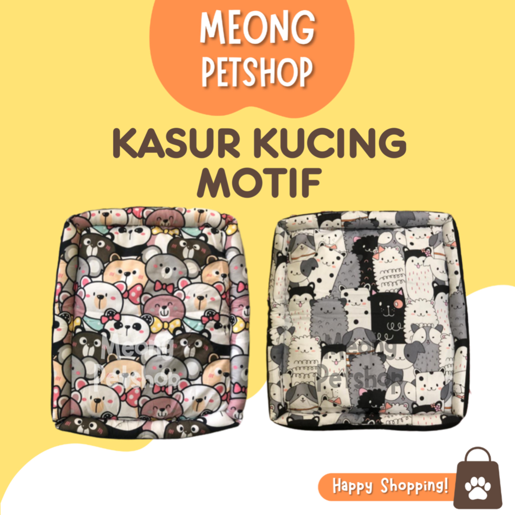 Jual KASUR Bantal Kucing Motif Ukuran Besar - Meong Pets | Shopee Indonesia