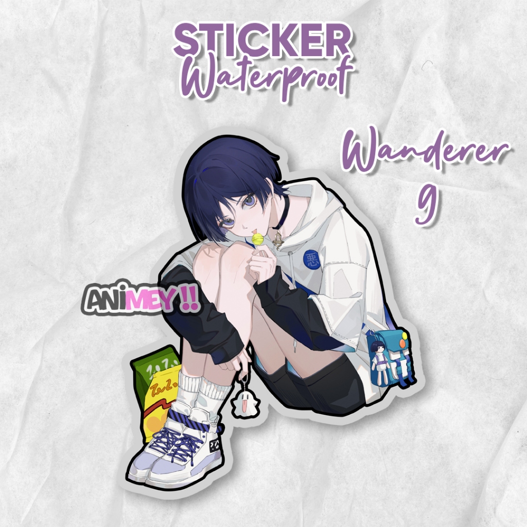 Jual Stiker Wanderer Genshin impact / Sticker Anime Waterproof | Shopee ...