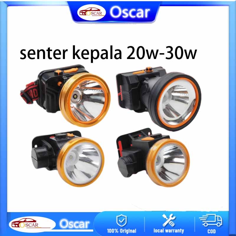 Jual Senter Lampu Kepala Head Lamp Nyala Putih Kuning 20Watt / 35Watt ...