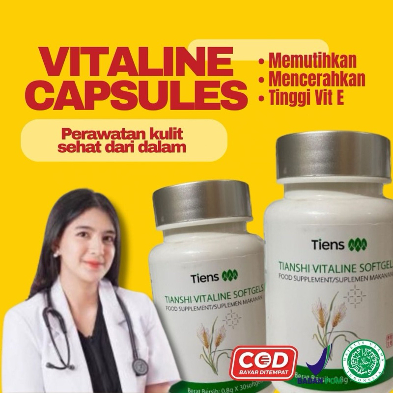 Jual VITALINE SOFTGEL ORIGINAL - KULIT SEHAT | Shopee Indonesia