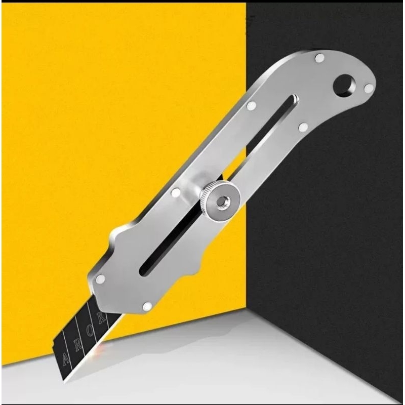 Jual Cutter Stainless Steel Unboxing Kertas Dinding Baja Cuter Besi ...