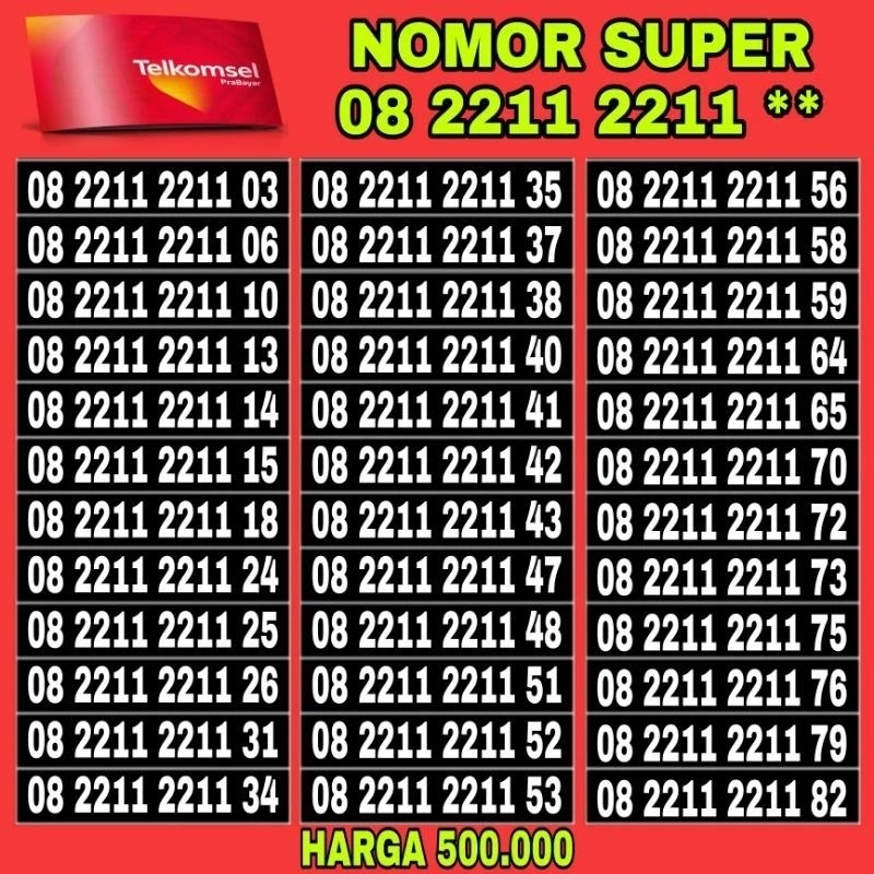 Jual KARTU PERDANA SUPER | Shopee Indonesia