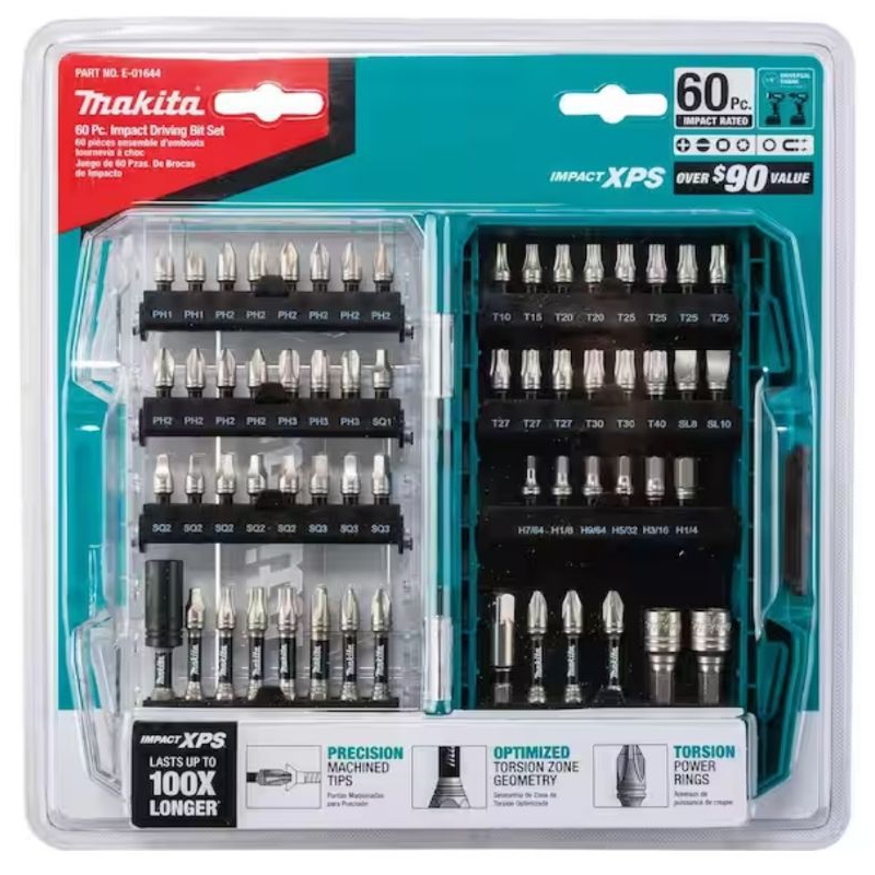 Jual Mata Obeng Set Makita E-01644 Impact Driving Bit Set 60 pcs ...