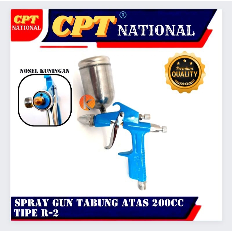 Jual Spray Gun Semprotan Cat Tabung Atas 200cc R-2 CPT NATIONAL ...
