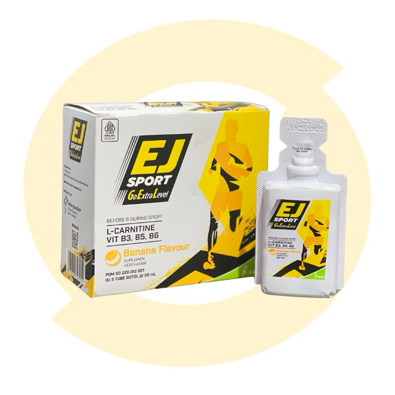 Jual Energy Gel EJ SPORT 1 Box Isi 5 Rasa Pisang Nutrisi Olahraga Dan ...