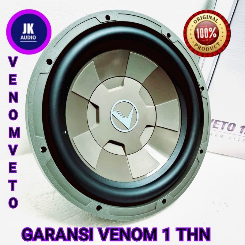 Jual Subwoofer Pasif 12 Inchi VENOM ELEMENTO VETO 12 Inch Single Voice ...
