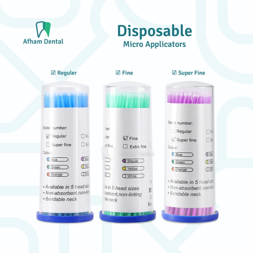 Jual DENTAL MICROAPPLICATOR MICROBRUSH FINE ULTRA FINE REGULER FINE ...