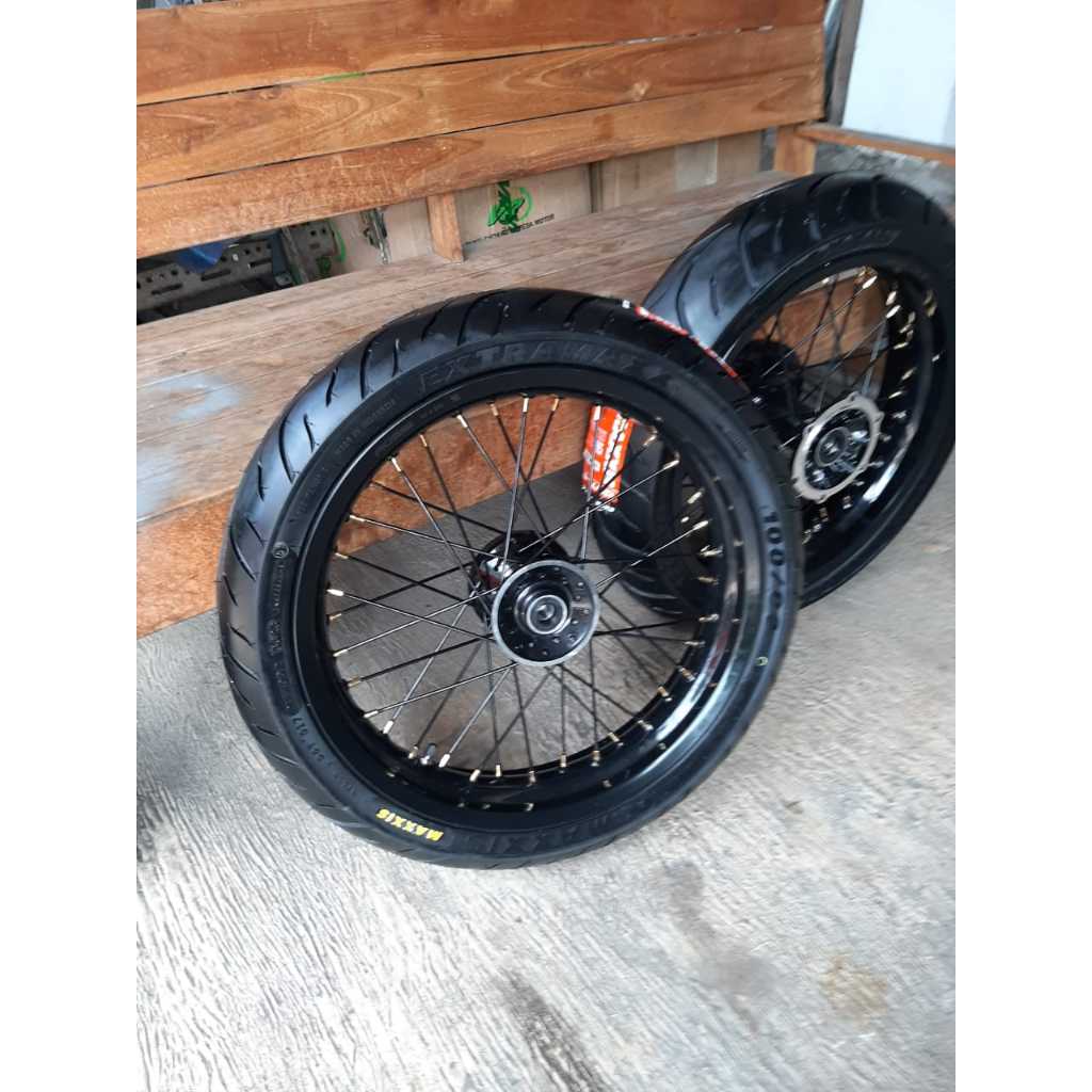 Jual Roda Set Supermoto WR155 Ring 17 Wheelset Sumo Yamaha WR 155 Ukur ...