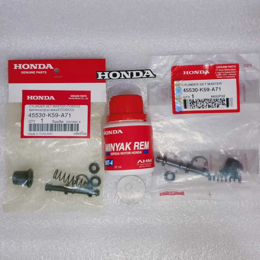 Jual 45530 K59 A71 KARET SEAL SIL MASTER REM KIT CAKRAM DEPAN CYLINDER SET MASTER HONDA VARIO ...