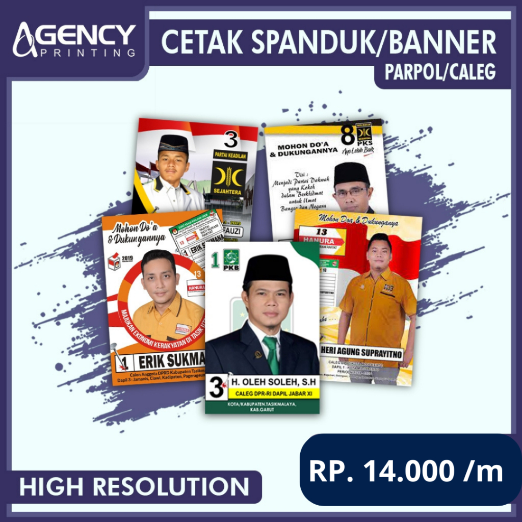 Jual Cetak Print Banner Spanduk Baliho Caleg Partai Pemilu | Shopee ...
