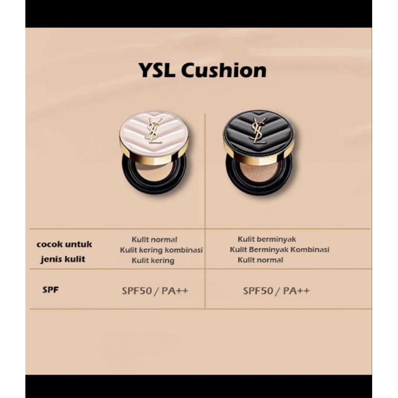 Jual Yves Saint Laurent Cushion YSL All Hours Cushion Foundation SPF 50 ...