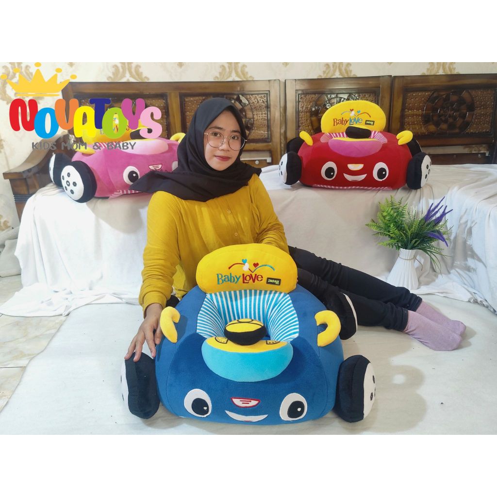 Jual Sofa Bayi Belajar Duduk Karakter Mobil/Cars (Bisa Request Nama ...