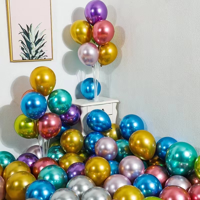 Jual 18 Inch Balon Latex Chrome Mengkilap Harga Satuan Warna Lengkap ...