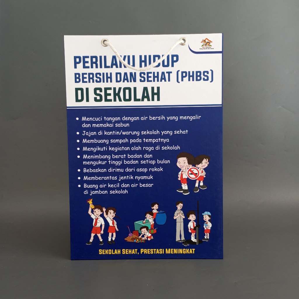 Jual Poster Gantung - Hard Poster PHBS di Sekolah | Shopee Indonesia