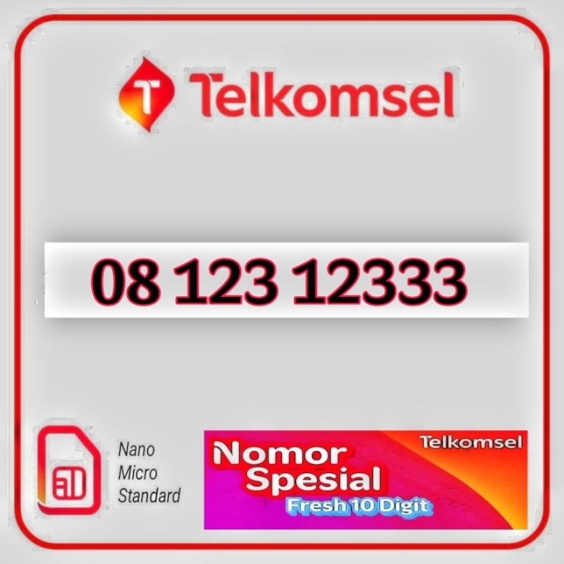 Jual Nomor cantik simpati 10digit 10 digit nomer kartu perdana Telkomsel 10angka angka limited ...