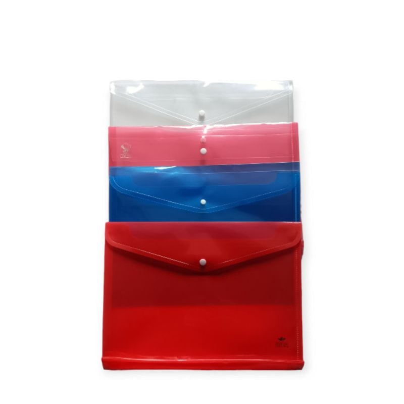 Jual Map plastik kancing punggung polos folio / f4 (figo) | Shopee ...