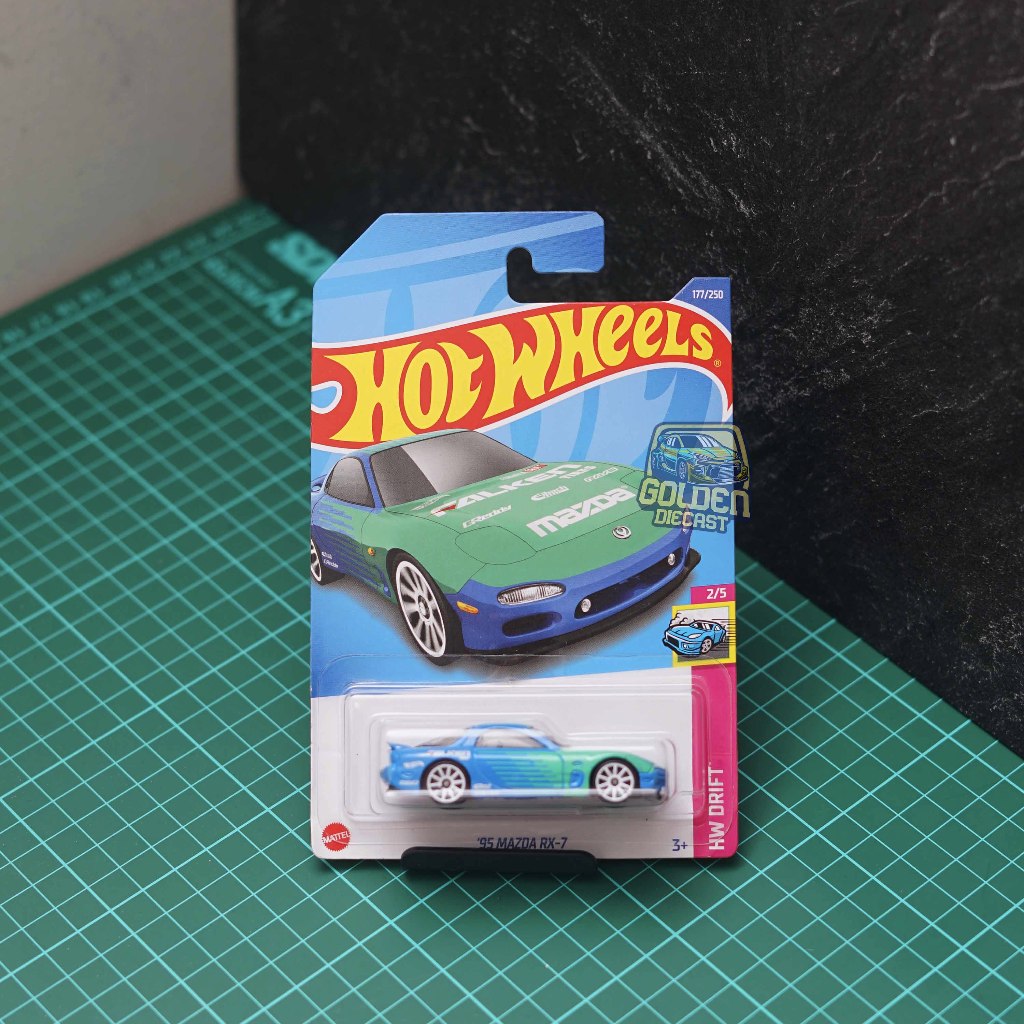 Jual HOT WHEELS 95 MAZDA RX - 7 FALKEN (BLUE) | Shopee Indonesia