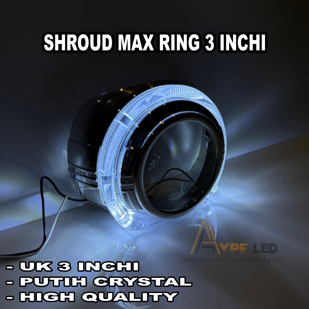 Jual Ring Shroud Biled 3 inchi Max Ring Putih Chrome Ring Biled ...